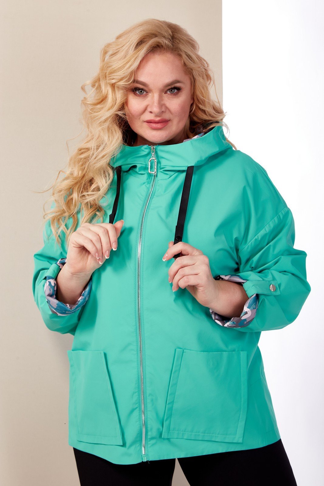 Куртка 2118 бирюза Shetti купить - 7% скидка | в наличии